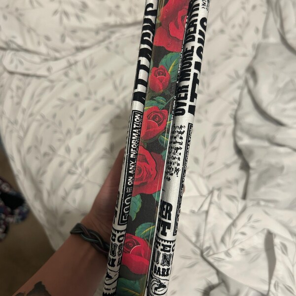 Reversible Book Cover Adjustable Bible Pouch Reusable Fabric Dust ...