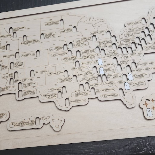 50 States Map, Tracker, FLOATING QUICKSHIP the ORIGINAL Viral, Travel ...