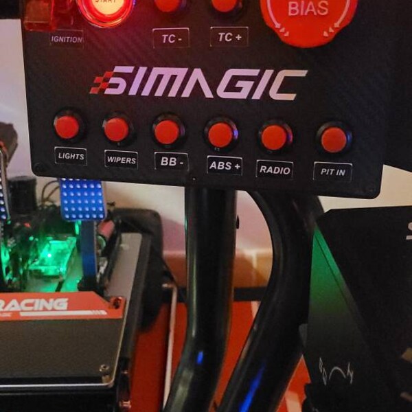 Sim Racing 14 Button Button Box With Push Button Rotary Encoders and ...