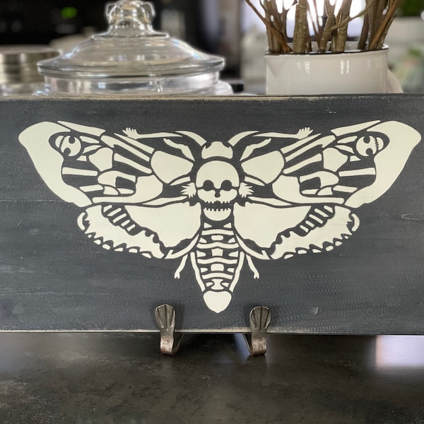 Death Head Moth Stencil - Moth Stencil, Skull Stencil, Halloween ...