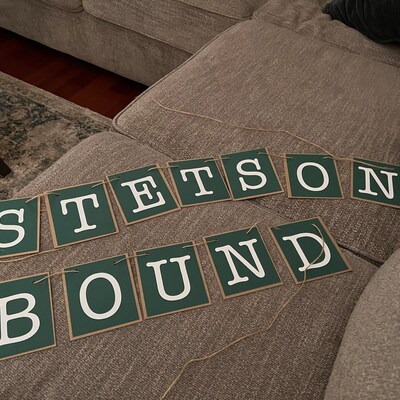 Graduation Banner Farmhouse Farm House Grad Party Sign Bunting Garland ...