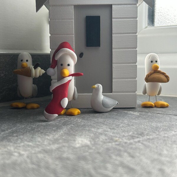 10 Different Christmas Seagull Figurine Designs - Etsy