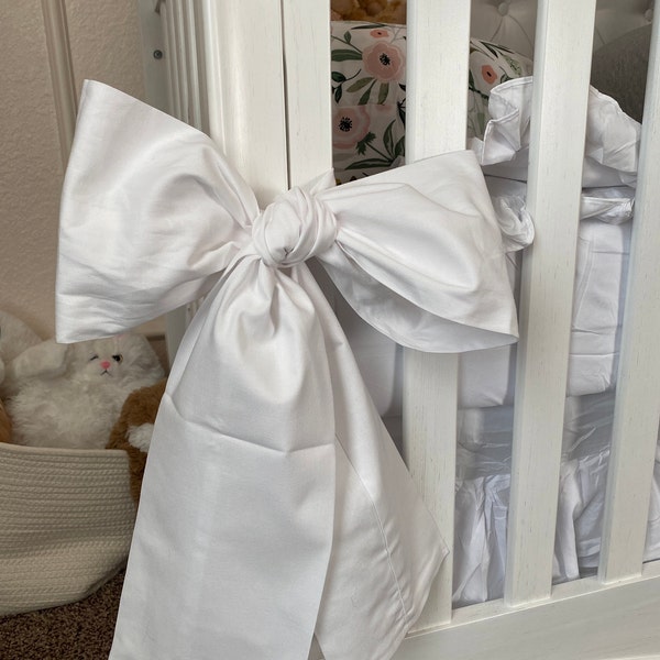 Nursery Crib Bows for Baby, Crib Sashes, Crib Bedding Decor, Nursery ...