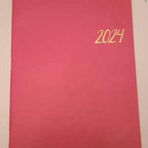 2 Year Large Monthly Spiral Planner Start Any Month / 2 Pages per Month ...