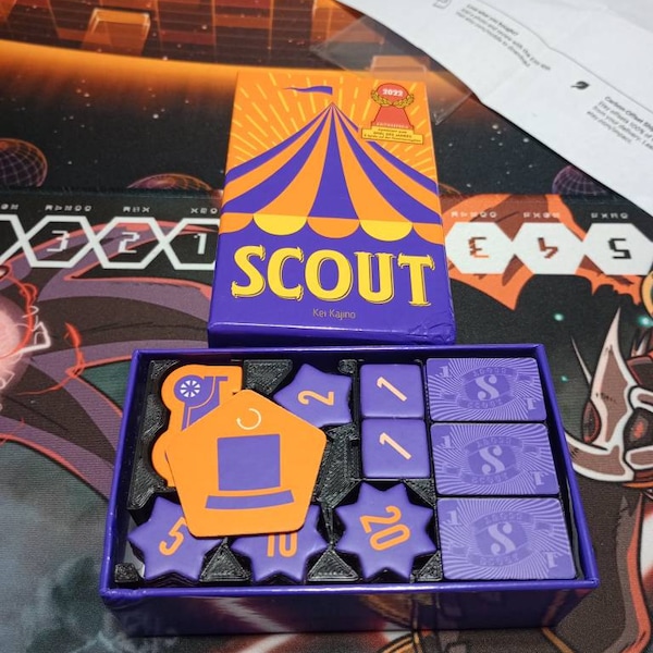Scout Insert - Scout Box Insert - Oink Games Box Insert - Board Game ...