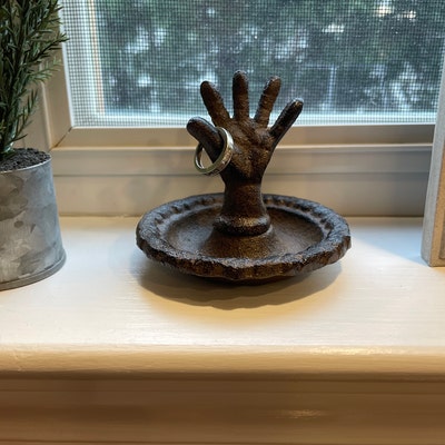 Cast Iron Moose Head Wall Mount Elk Deer Venison Rustic Cabin Art Faux ...