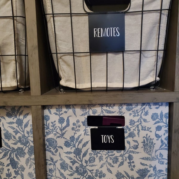 Bin Clip Label, Pantry Labels, Basket Label, Custom Labels, Closet ...