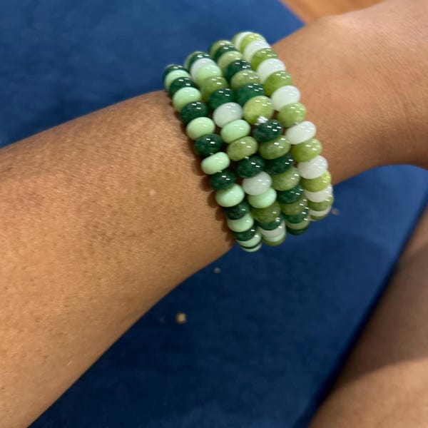 New Colors! 5*8mm Colored Jade Rondelle Beads, Smooth Rondelle Beads ...