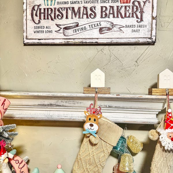 Custom Christmas Bakery Sign, Bake Shop Decor, Personalized Bakery Sign ...