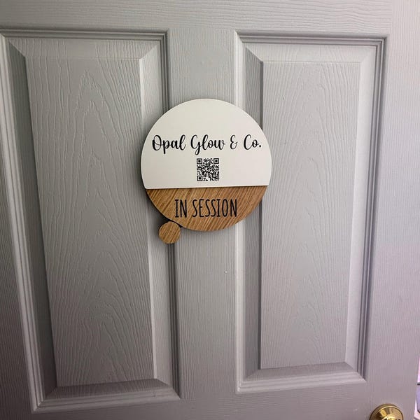 Custom Office Door Sign, Rotating Status Plate, Professional Business ...