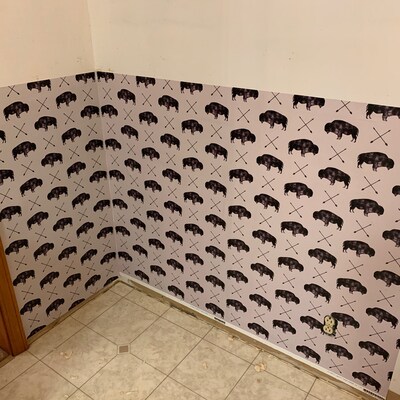 Distressed Wallpaper Distressed Buffalo by Littlearrowdesign Gray ...