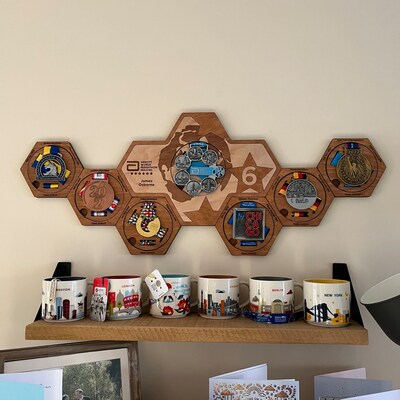 Six Star World Marathon Majors Finisher Medal Display Holder - Etsy