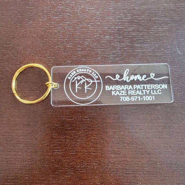 Bulk-- Realtor Brokerage Keychains, Realtor Key Handover, Closing Day ...