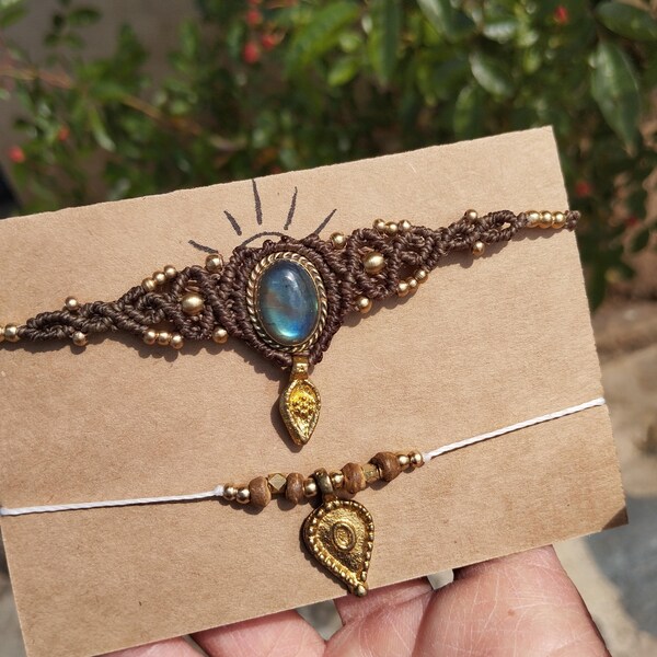 Goddess Macrame Tiara, Stone Tiara Crown, Turquoise Macrame Tiara Crown ...