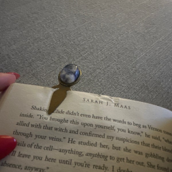 Stone Bookmarks - Pick a Semi-precious Stone Aventurine Onyx Tigereye ...