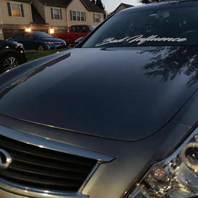 Bad Influence Windshield Banner Decal / Sticker 6x33 - Etsy
