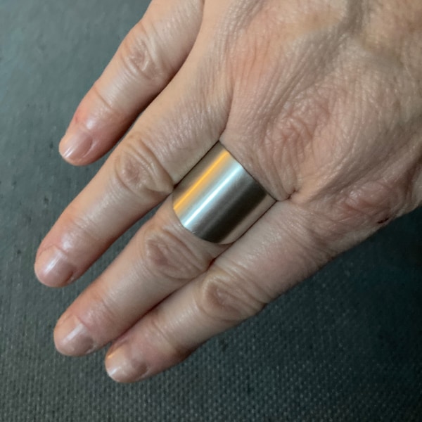Wide Silver Rings, Thick Sterling Band, Large Sterling Silver Ring ...