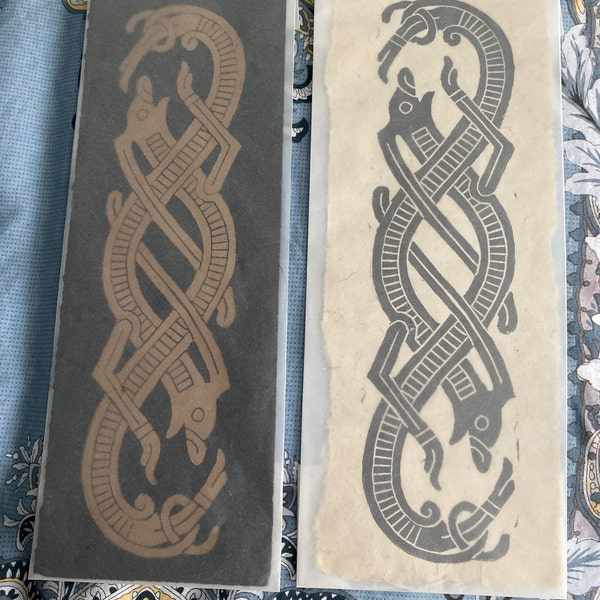 Norse Art, Norse Decor, Celtic Wall Art, Ringerike Style, Deer and ...