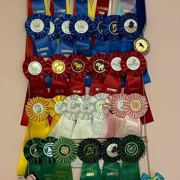 Personalized Horse Show Ribbon Holder: Equestrian Award Display - Etsy