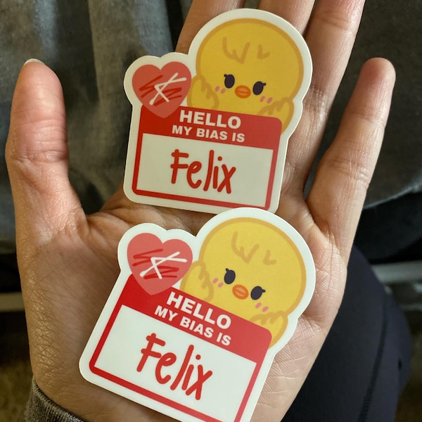 Stray Kids Sticker | "my Bias Is" Stray Kids KPOP Waterproof Decal for Laptop, Lightstick, and ...