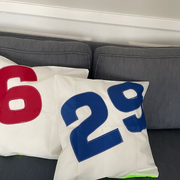 Monogram Tote Bag Upcycled Sail Personalized Shoulder Gift Recycled ...