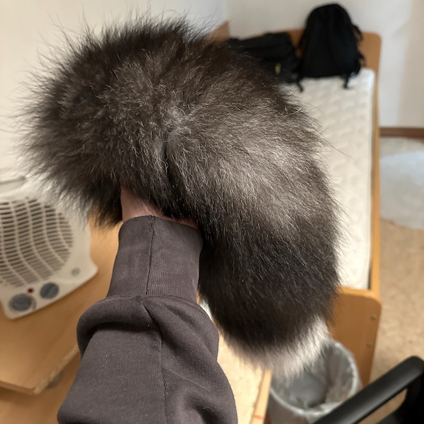 Genuine Finland Raccoon Large Size Hunting Animal Pelt Fluffy Soft ...