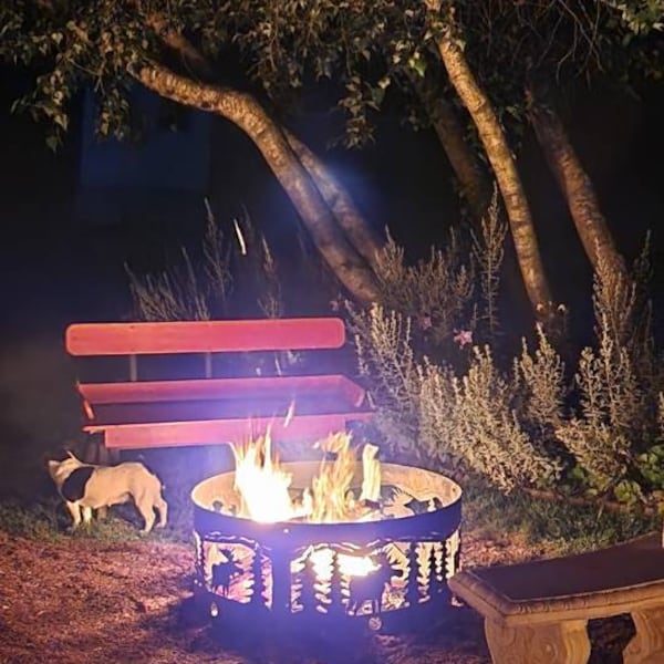 Moose Fire Pit Ring, 16" Tall, Heavy Duty, Gift for Nature Lover, Moose ...