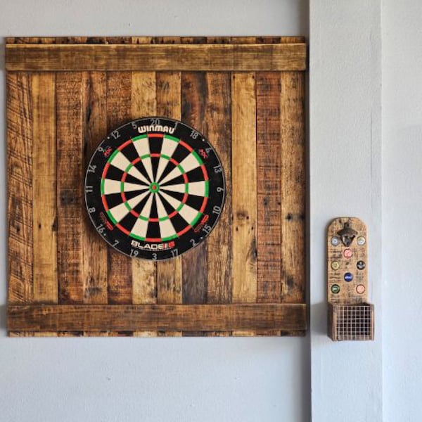 Reclaimed Pallet Wood Dart Board Backboard: Rustic Game Room Decor - Etsy