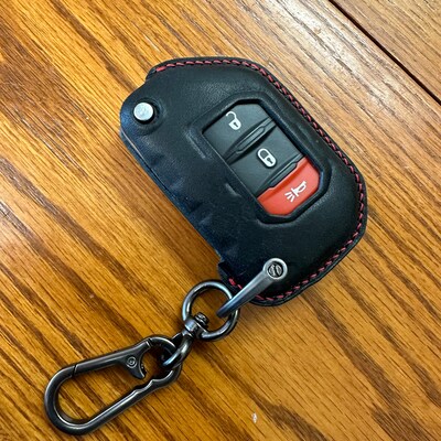 Leather Key Fob Case Protector for Giadiator Key 2, 3, 4 Buttons ...