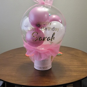 Mini-flower Balloon, Unique Gift, Flower Arrangement Balloon, Gf Gift ...