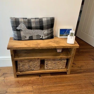 Hand Crafted Rustic Reclaimed Wooden Shoe Bench / Shoe Rack / - Etsy