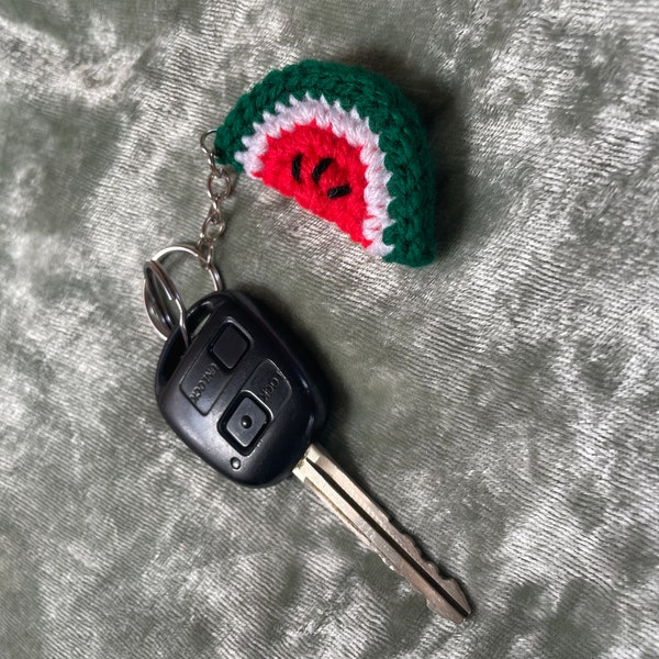 Handmade Crochet Bow Key Chain Colour Variations Available - Etsy