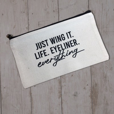 Wing It Svgmakeup Bag Svgmakeup Svgcosmetology - Etsy