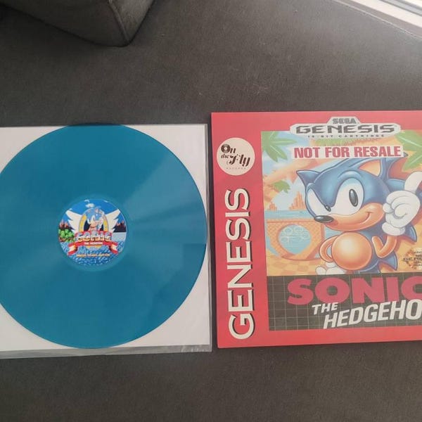 Sonic the Hedgehog 1 Sega Genesis Soundtrack “sonic Blue Variant” Vinyl ...