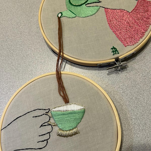 Dandelion Duo || Embroidery PDF Pattern Download || 5 Inch Embroidery ...