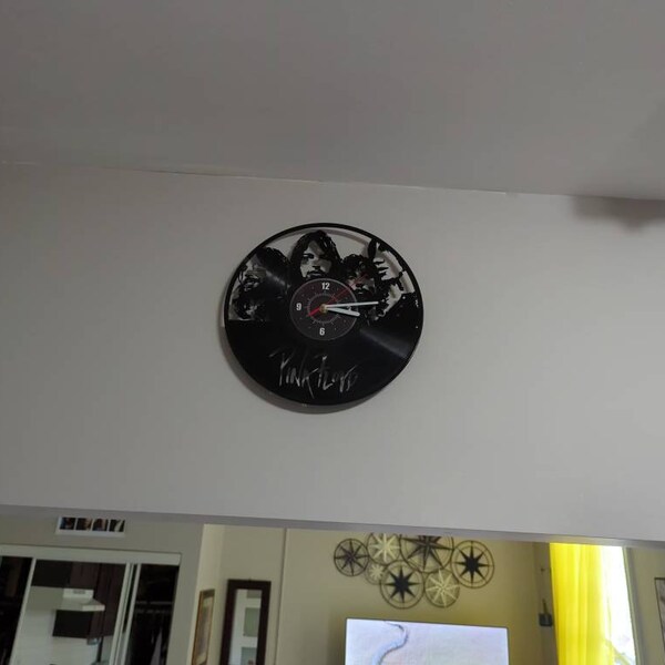 Pink Floyd Vinyl Record Clock, Music Lovers Gift, Rock Band Artwork ...