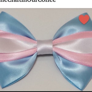 Transgender Pride Bow - Etsy