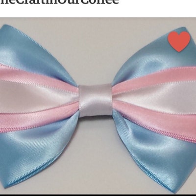 Transgender Pride Bow - Etsy