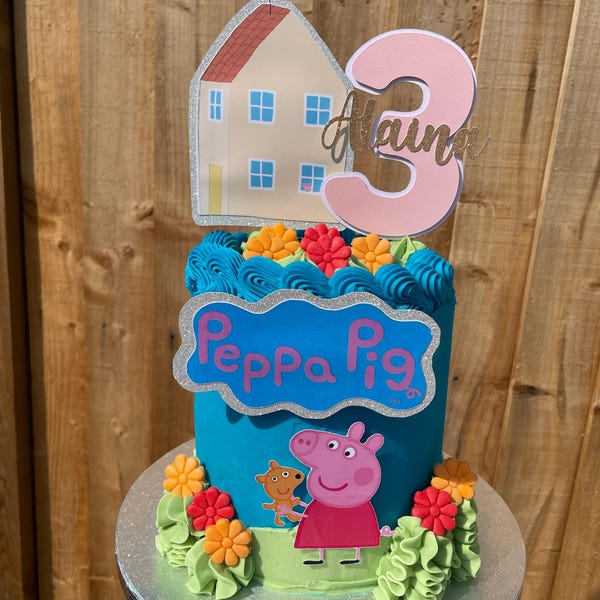 Princess and Prince Number Two Children's 2nd Birthday Cake Topper ...