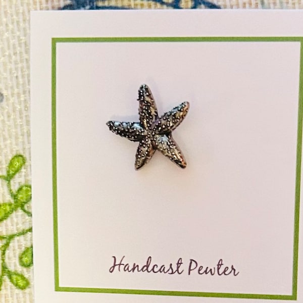 Starfish Lapel Pin - CC415- Beach, Ocean, Seaside, Nautical, and ...