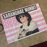 Svt The8 Minghao Abs America Flag Banner, Seventeen Members Kpop Flag ...