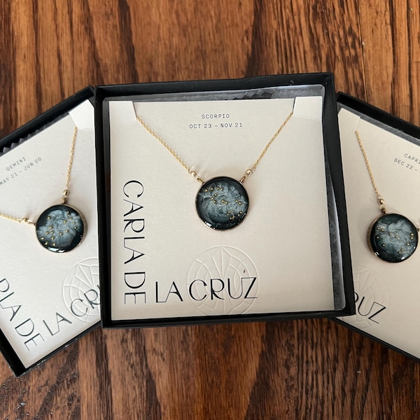 Custom Solar System Necklace | Personalized Galaxy Necklace - Etsy