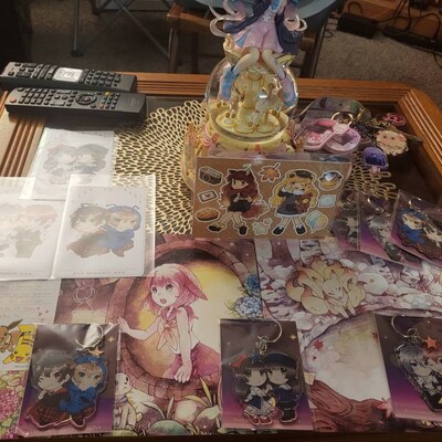 CUSTOM Keychain Standy Chibi Anime Character Commission Couple Fanart ...