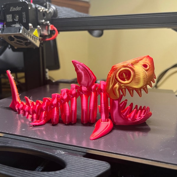 Flexi Factory Print-in-place Skeleton Shark 3D STL and 3MF Files for ...