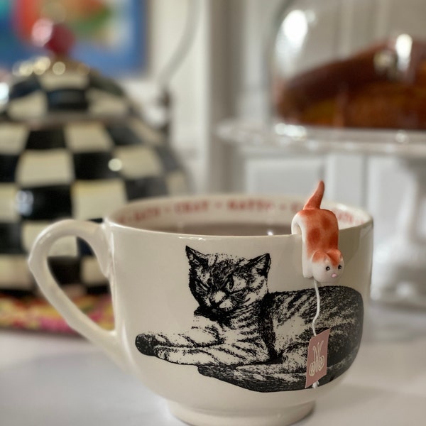 Cat Tea Bag Holder A - Cute Cat Tea Pot Teabag Holder - Cat Lovers ...