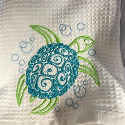 Sea Turtle Machine Embroidery Designs for Hoop 4x4 5x7 and 6x10 Sea ...