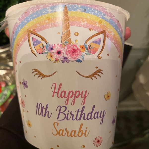 Cotton Candy Container Labels | Cotton Candy Favors | Custom Labels ...