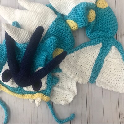 Crochet Gyarados Hat PATTERN Pokemon Inspired - Etsy