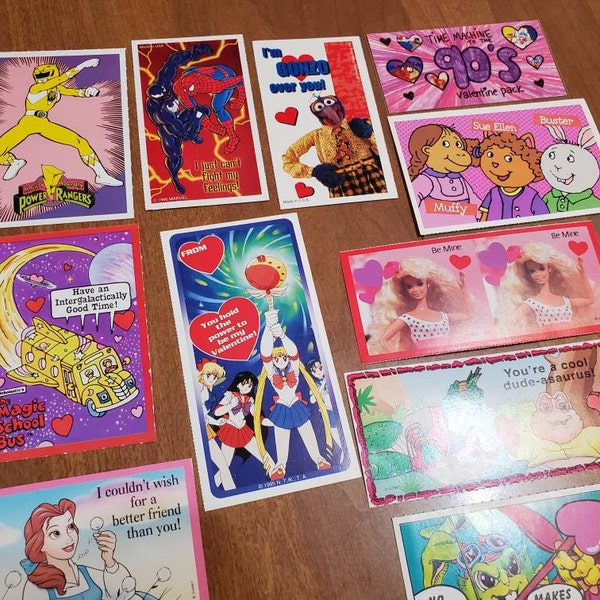 90s Valentine Card Pack - THE ORIGINAL 1990s Valentine Assortment! - Etsy