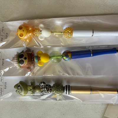 Mickey and Friends Autograph Pen, Beaded Ballpoint Pen With Disney ...